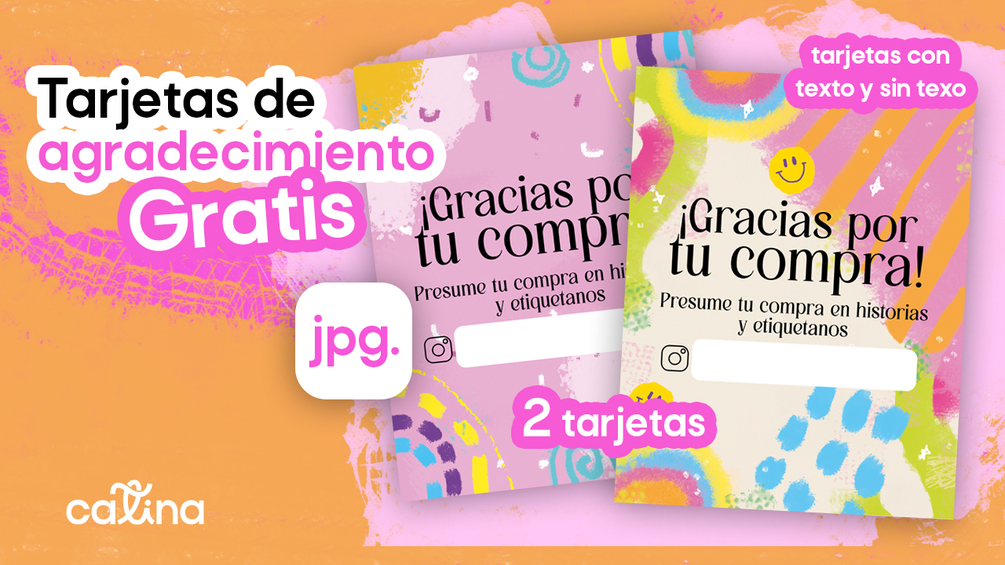 Tarjetas de Agradecimientos IMPRIMIBLE GRATIS por catina