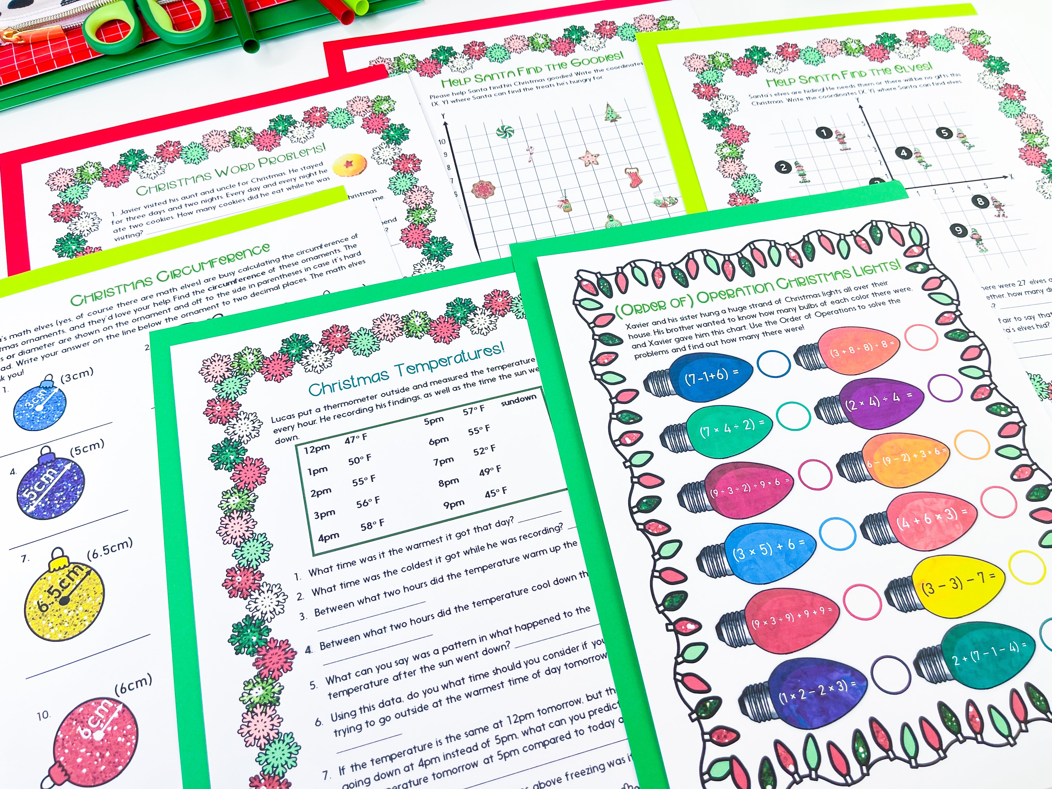 Depth and Complexity Low-Prep Christmas Activity Pack