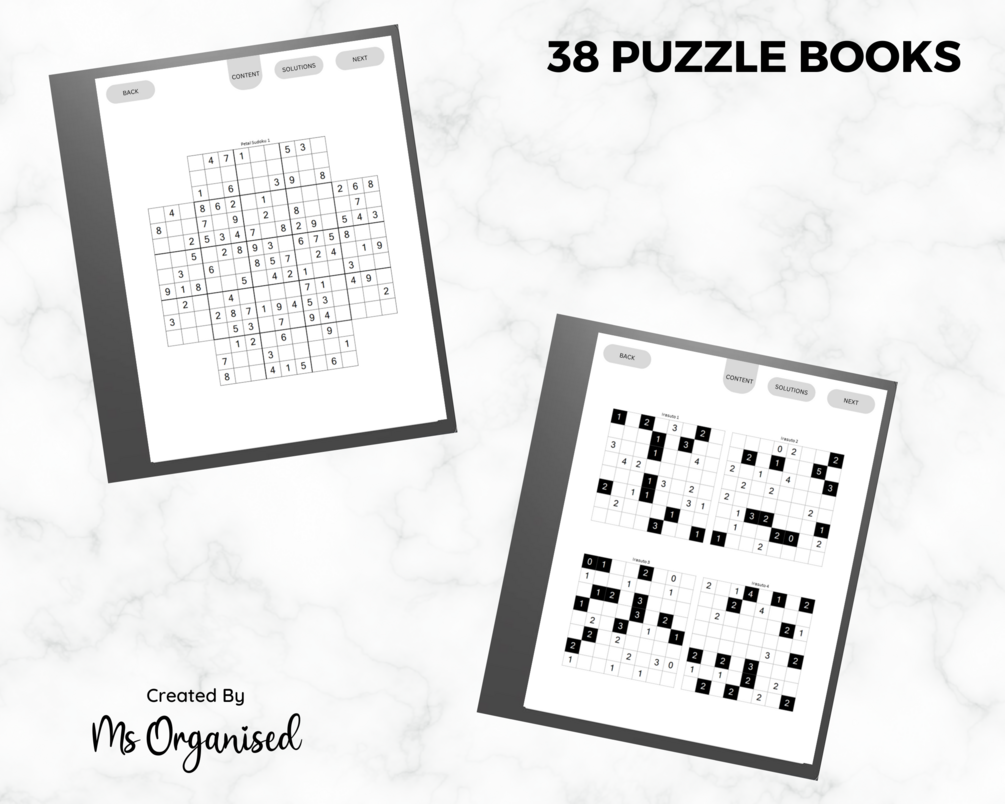 reMarkable 2 & Kindle Scribe Templates - Puzzle Activity Book MEGA ...