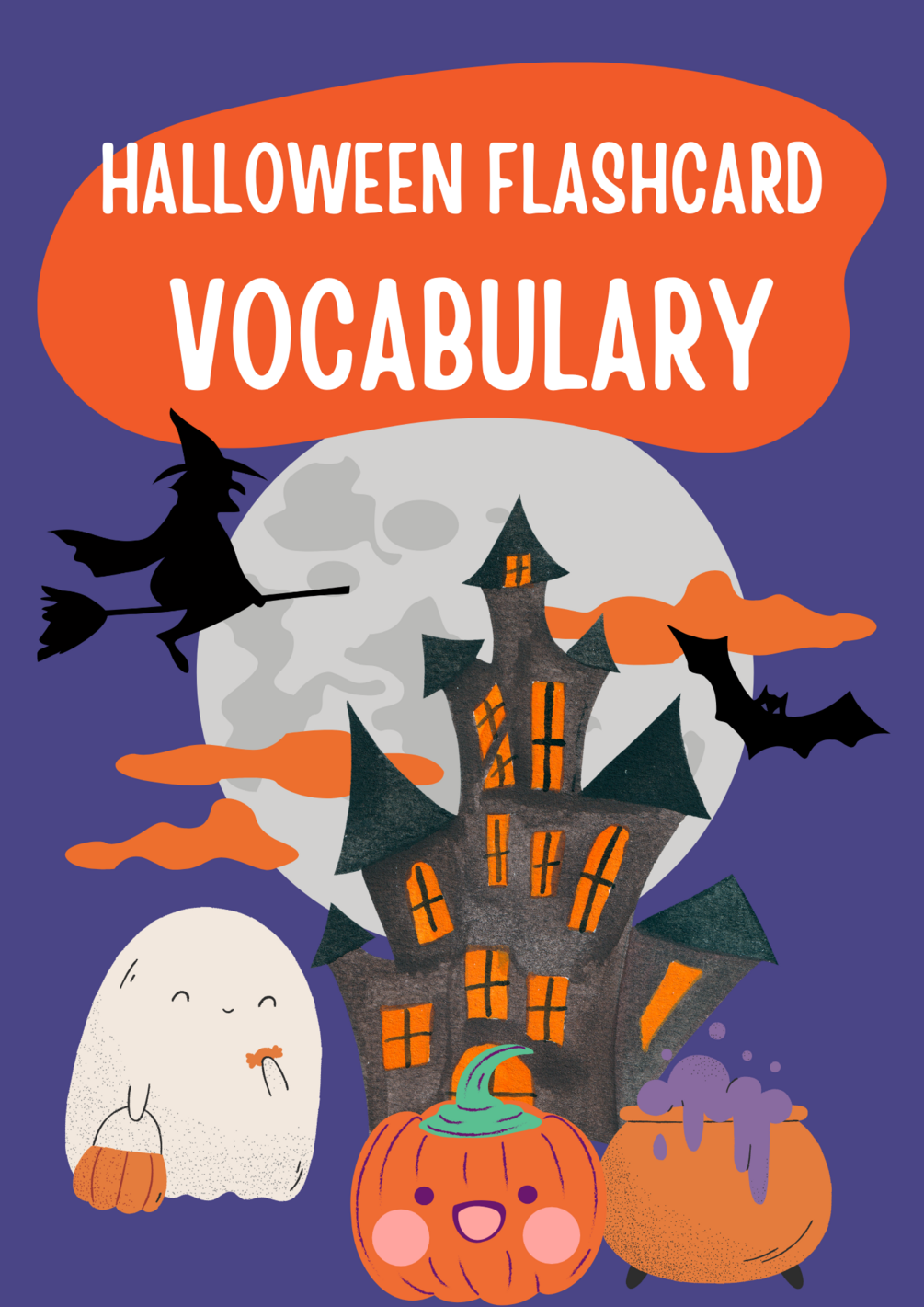 Halloween Vocabulary Flashcard