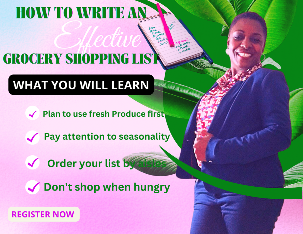 HOW TO WRITE AN EFFECTIVE GROCERY SHOPPING LIST!