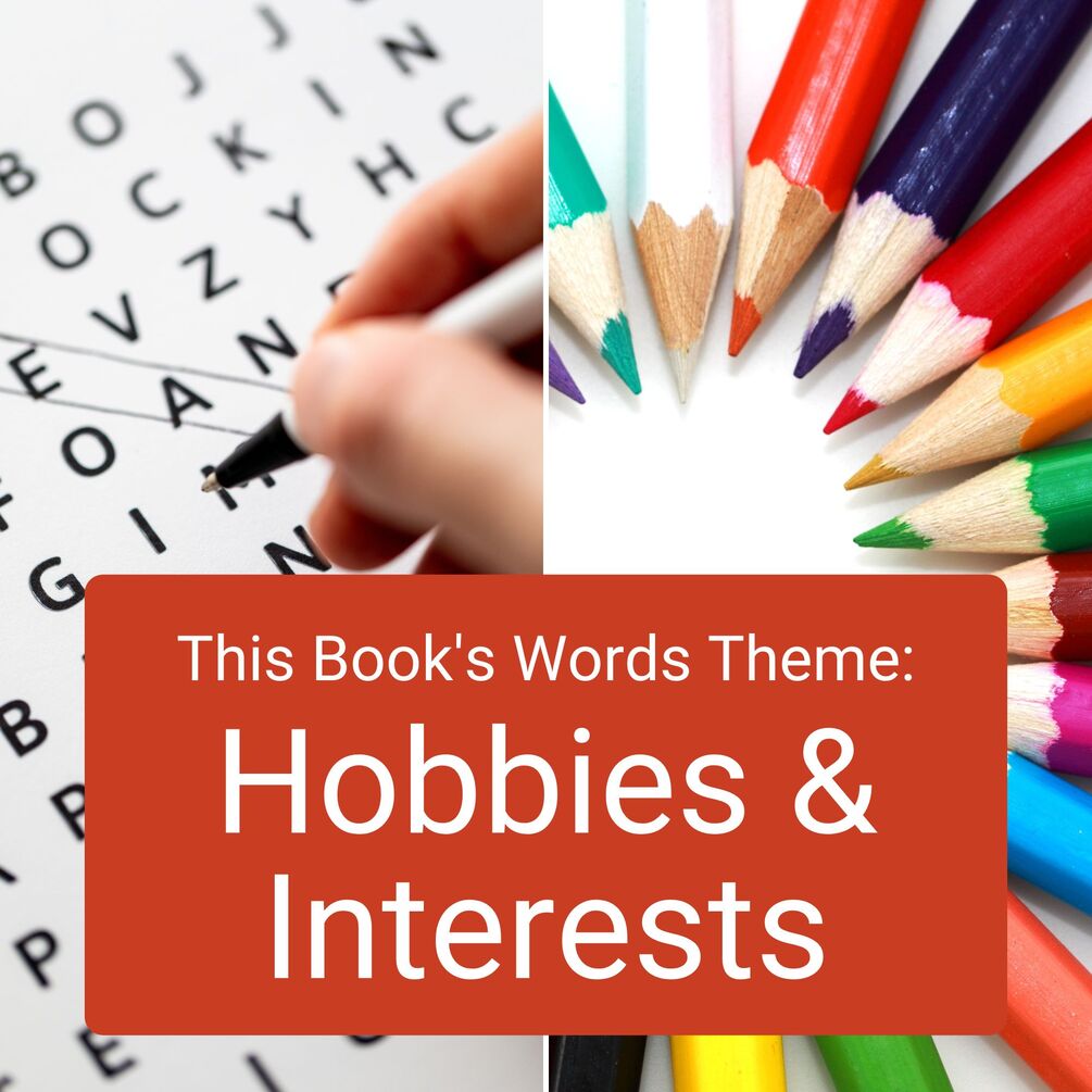 Coloring Word Search Book Vol 1 - Hobbies & Interests Theme