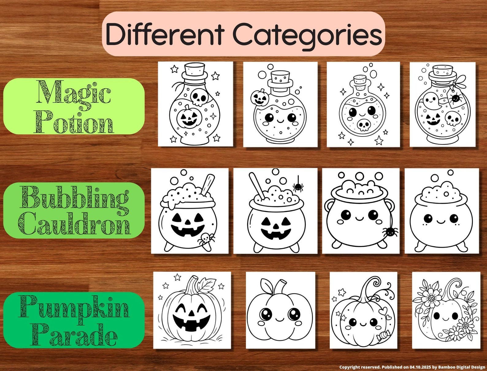 Halloween Coloring Pages Bundle