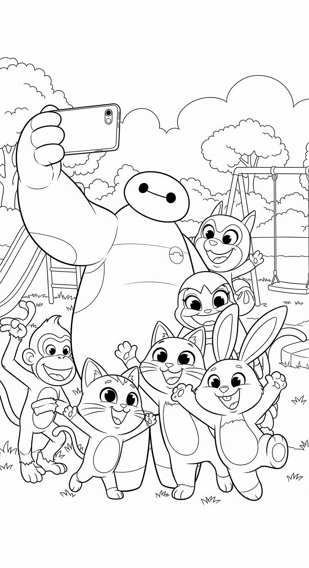 Printable Baymax Coloring Book for Kids | PDF Download 20 Pages