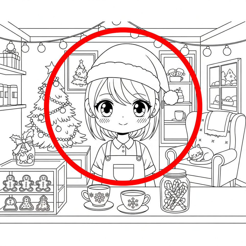 Festive Anime Coloring Book