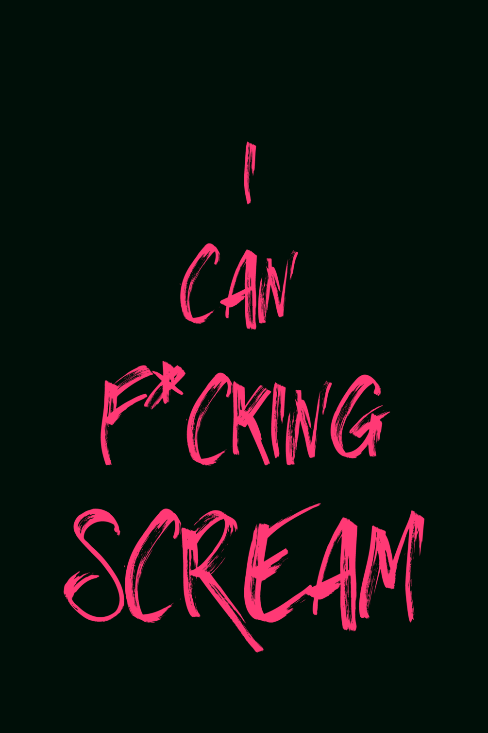 I Can Scream Pink