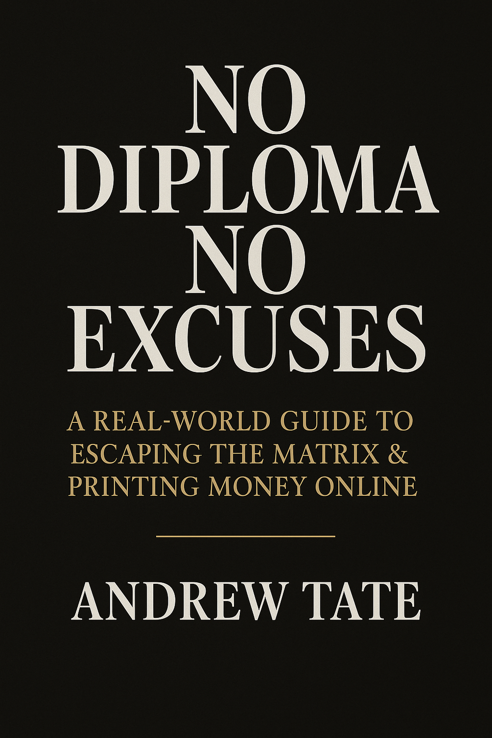 NO DIPLOMA, NO EXCUSES