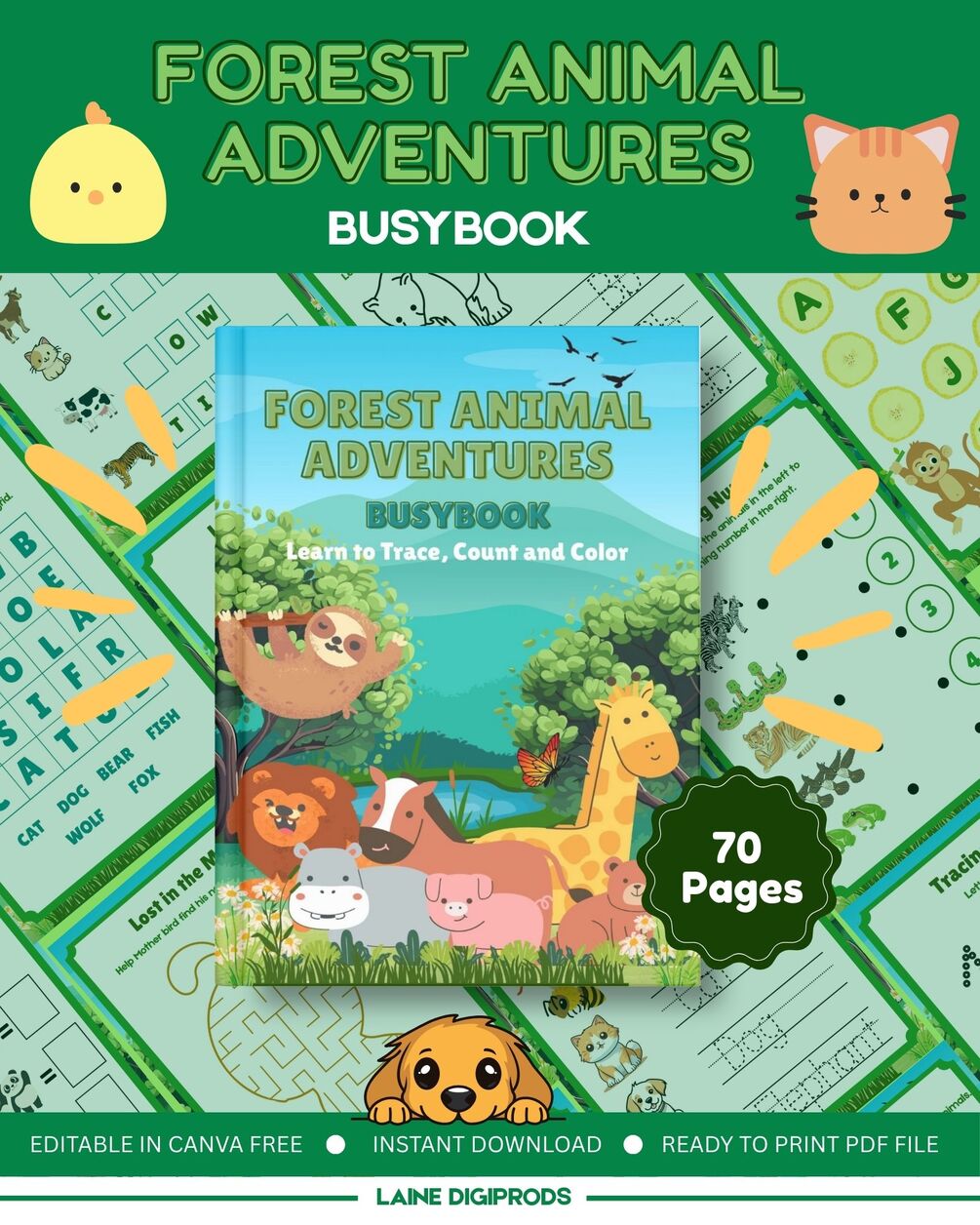 Forest Animal Adventures - Busybook