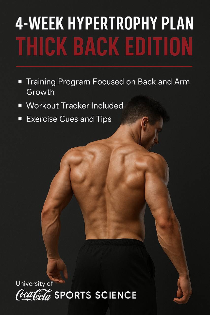 4-Week Hypertrophy Plan: Thick Back Edition 🧬