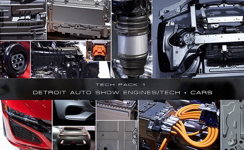 03 - Tech Pack 1 - Detroit Auto Show Engines/Tech + Cars