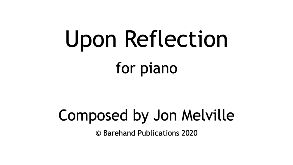 Upon Reflection