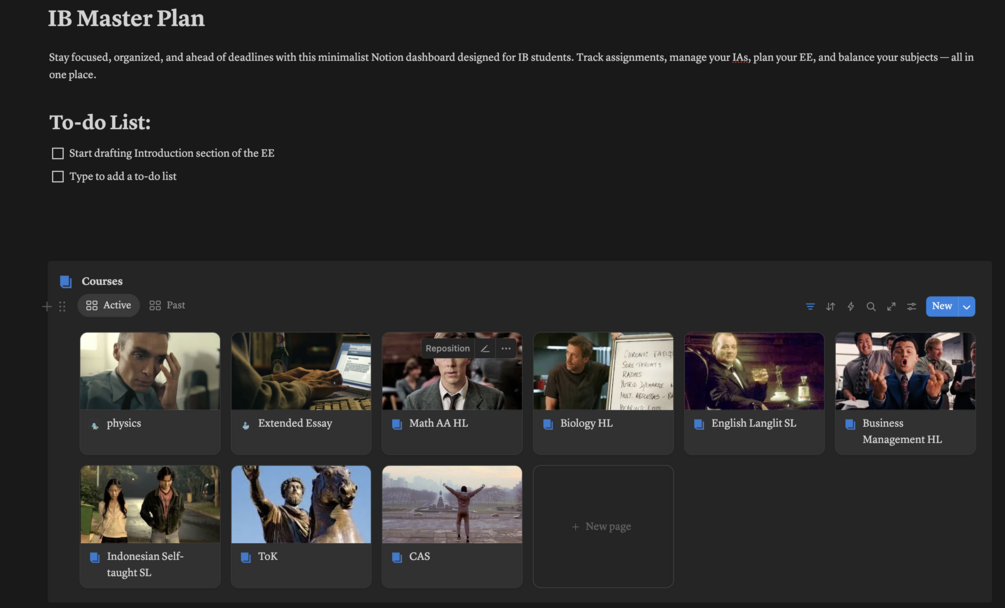 IB Success System — All-in-One Notion Template