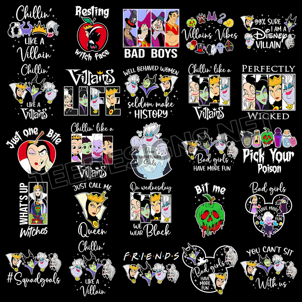 28 Disney Villain Designs PNG