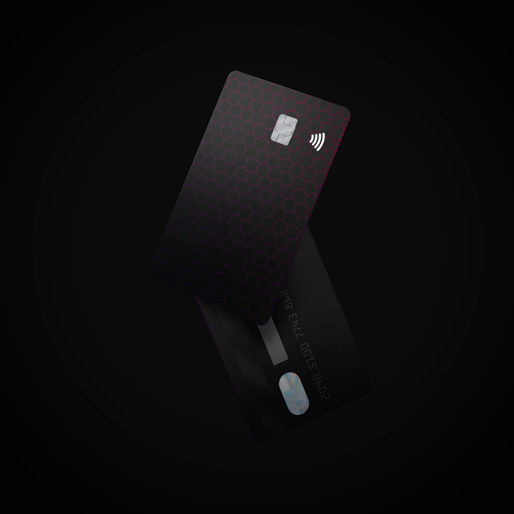 Luxury Dark Vertical Credit Card Mockup