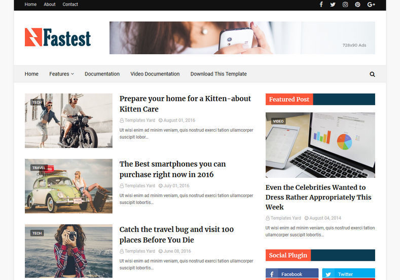 blogger template Fastest Premium Version (copy)