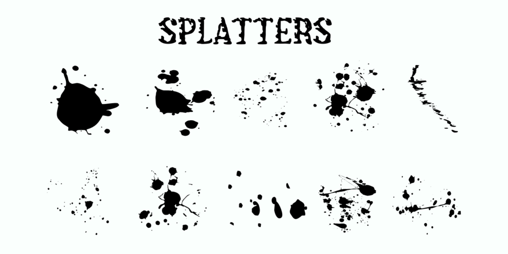 Splatters Vector Library for Krita & Inkscape, Original Artist ...