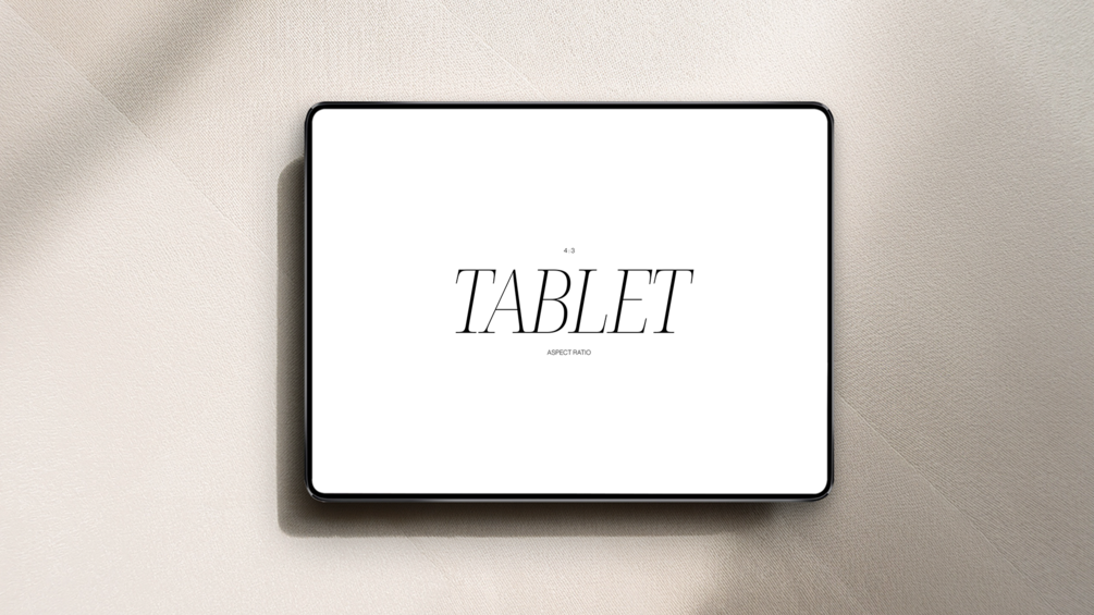 Free Tablet Mockup