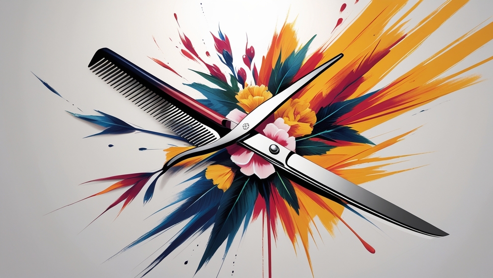 🎨 ️🌊 Traditional Sailor Jerry Style Painting Image Comb and Shears ...