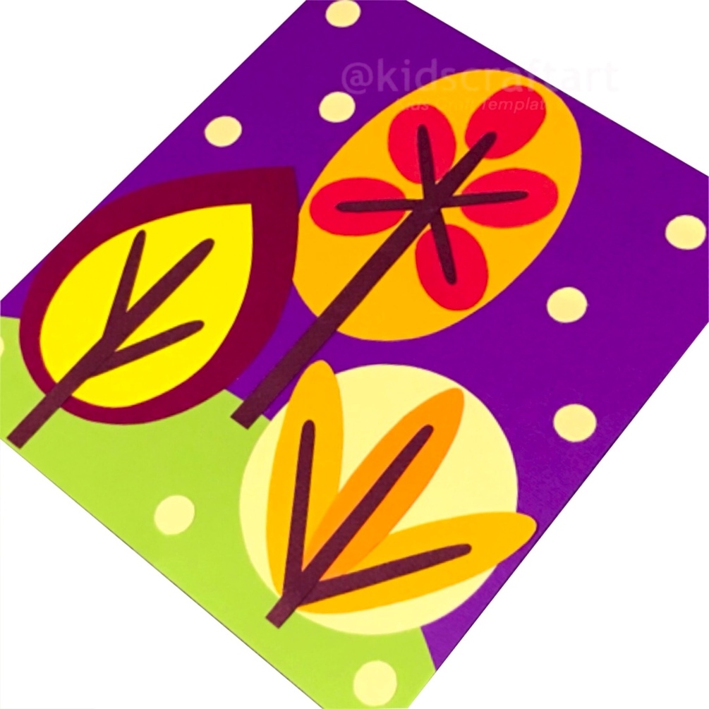 2D SHAPE Autumn Forest Craft Fall Tree Crafts Trees September October ...
