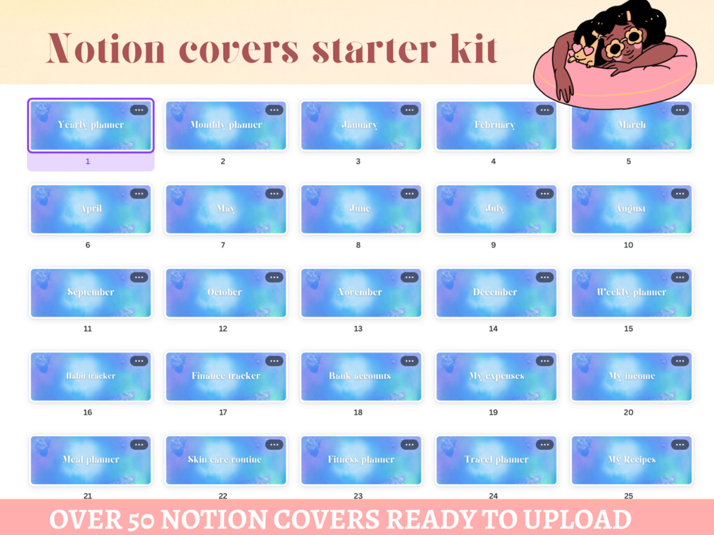 Notion covers starter kit| ready to upload
