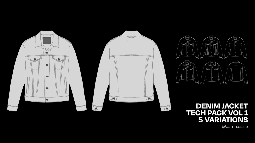 DENIM JACKET TECH PACK VOL. 1