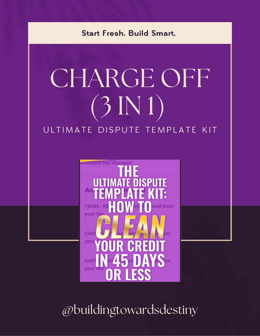 Charge Off Dispute Letters (3 Rounds)