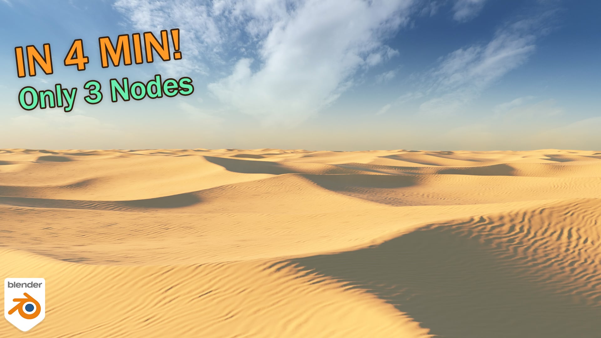 Create Procedural Deserts in Minutes, Blender Tutorial🎉 - Chuck_CG