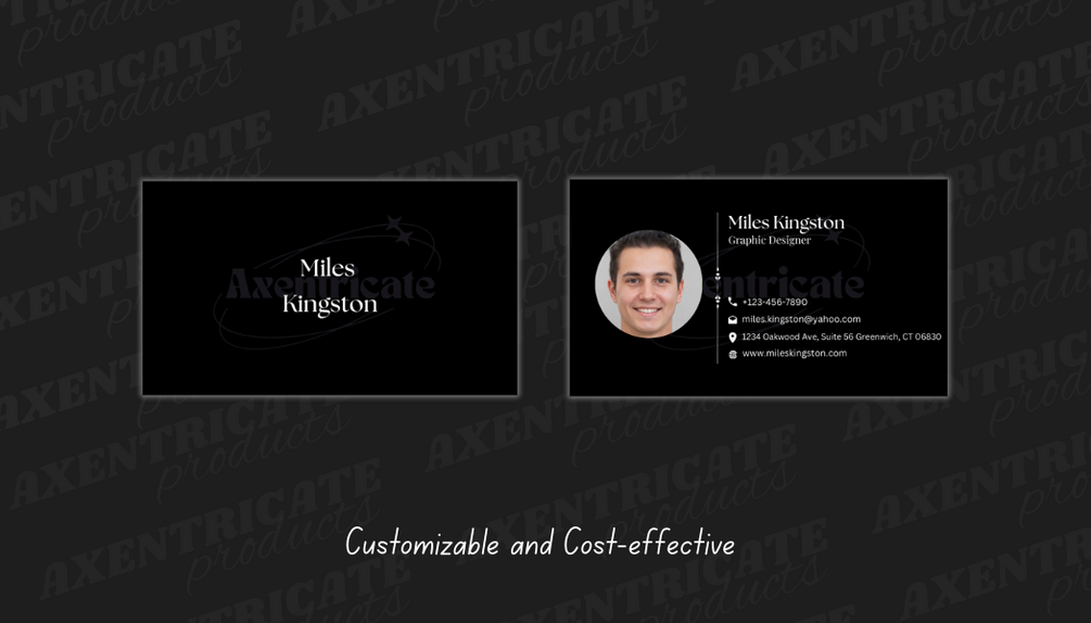 Modern Digital Personal Contact Card | Editable & Stylish Contact Info Card
