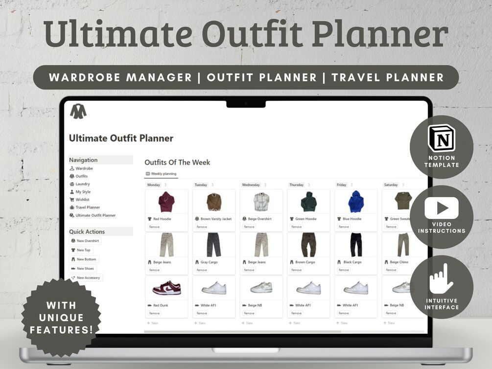 Ultimate Outfit Planner Notion Template