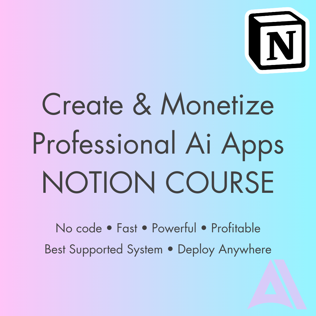 Create & Monetize Professional Ai Apps Course - The Creatives
