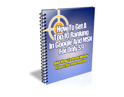 How to Get a Top Ranking in Google and MSN