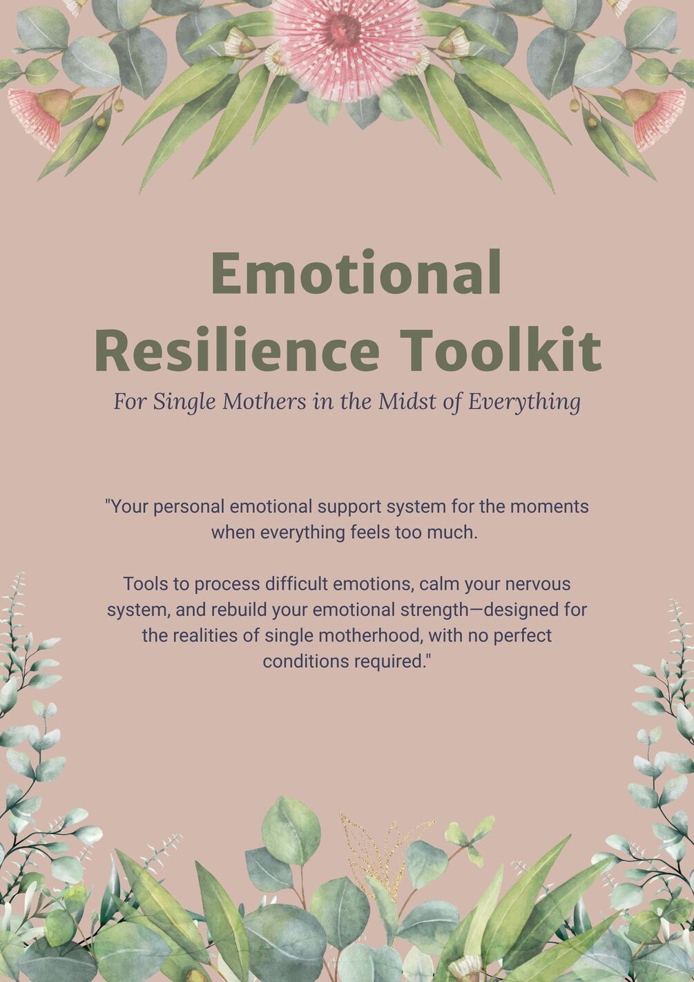 The Emotional Resilience Toolkit for Single Mothers