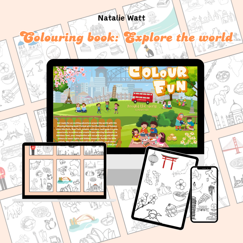 Colouring fun: explore the world!