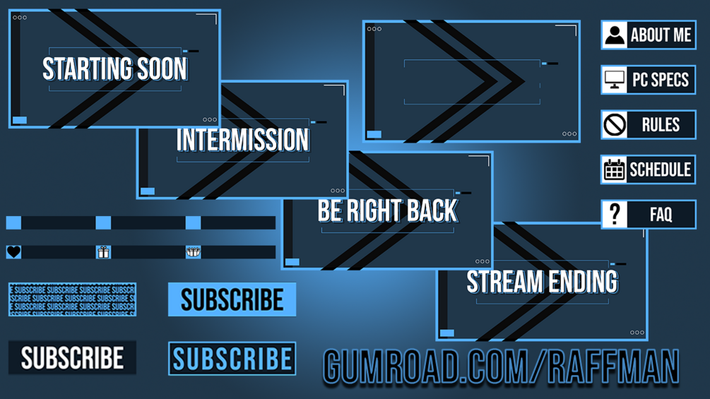 FORWARD Streaming Animated Overlay Pack