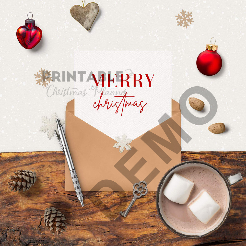 Red Letter Christmas Card