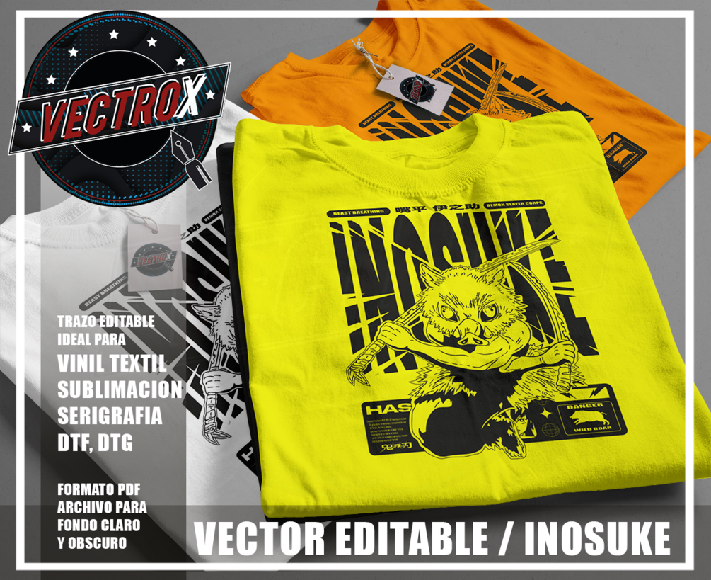 Vector Editable - Inosuke