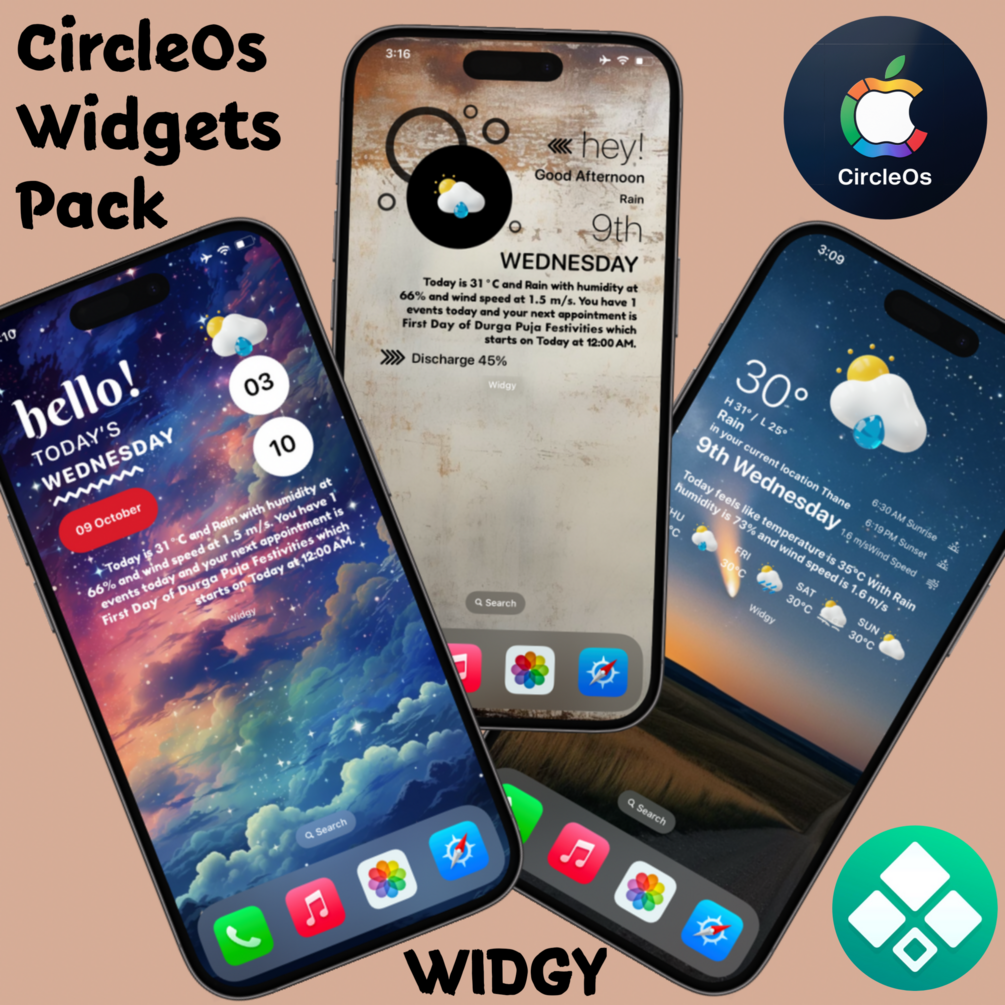 CircleOs Widgets Pack for Widgy App iOS
