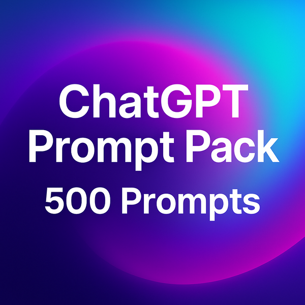 Ultimate ChatGPT Prompt Pack – 1500 Prompts