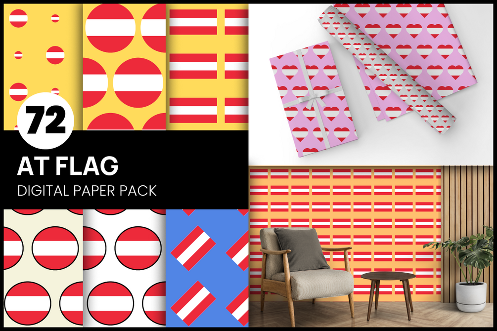 AT Flag Seamless Patterns
