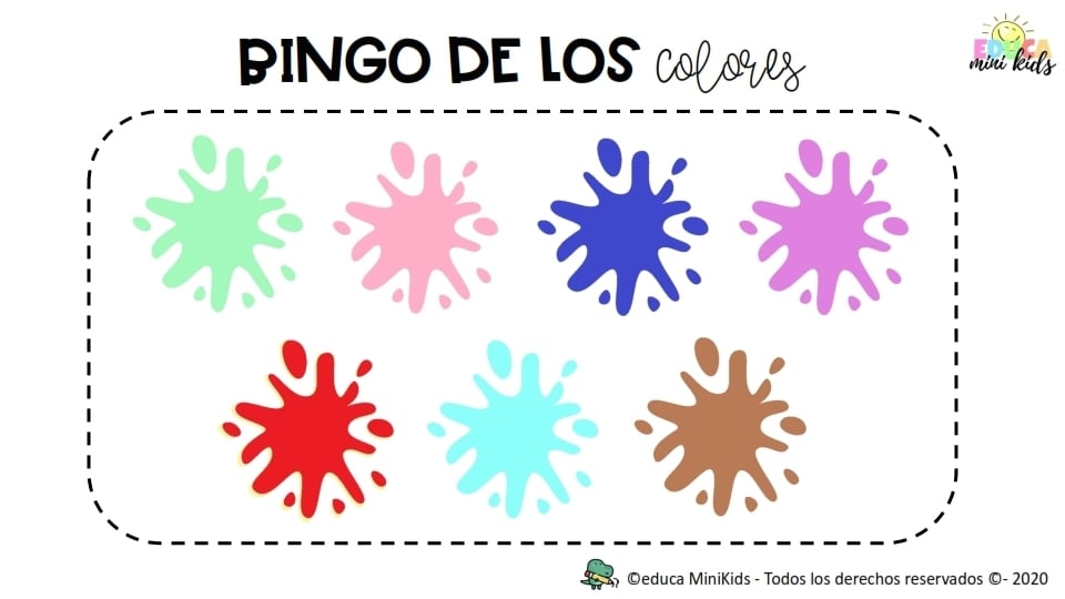 Bingo de los colores