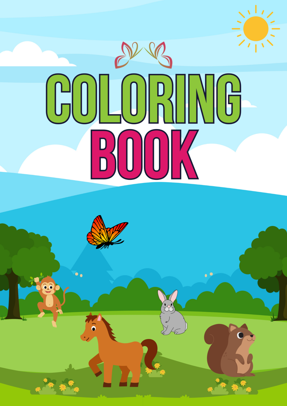 Wildlife Coloring Book