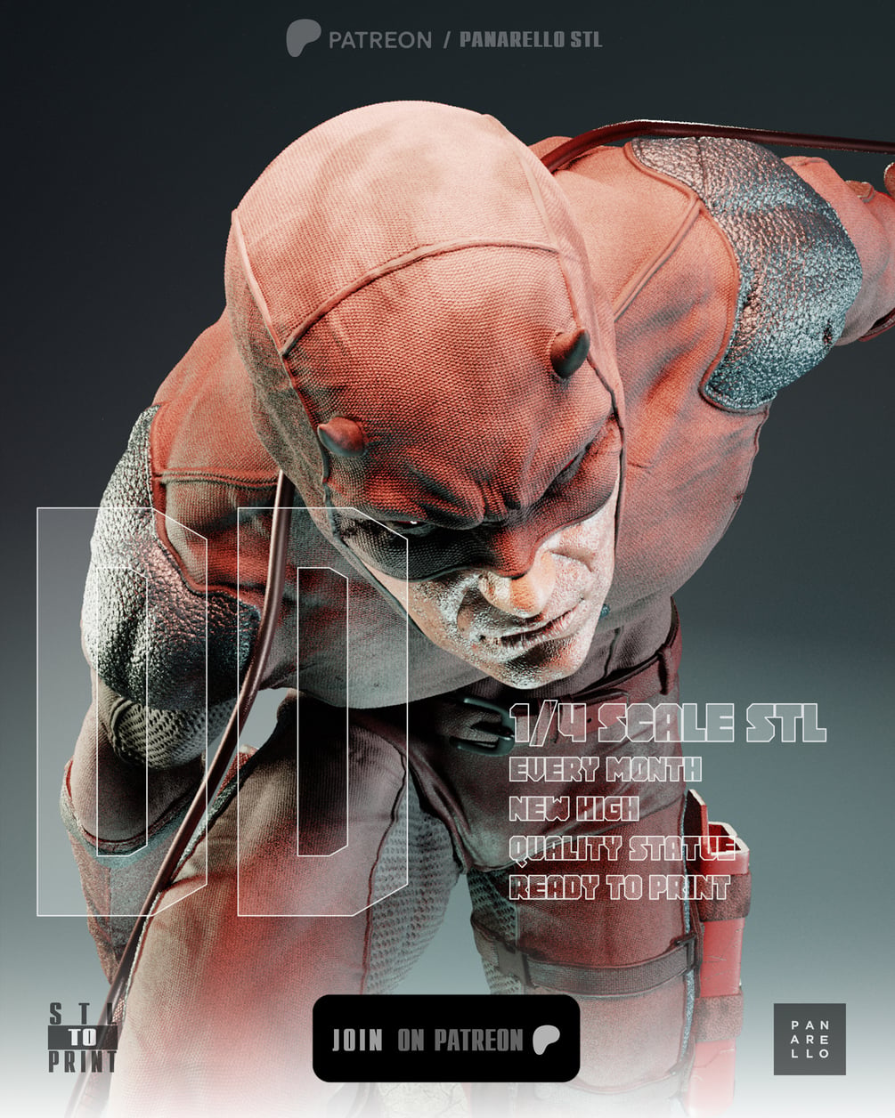 Daredevil STL Ready to print