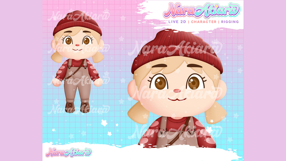 Live2d Vtuber Cartoon Girl 2