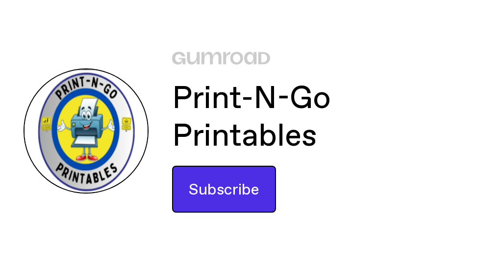 Print-N-Go Printables