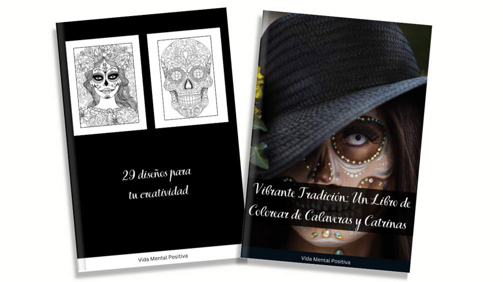 Vibrante tradición, un libro de colorear de Calaveras y Catrinas
