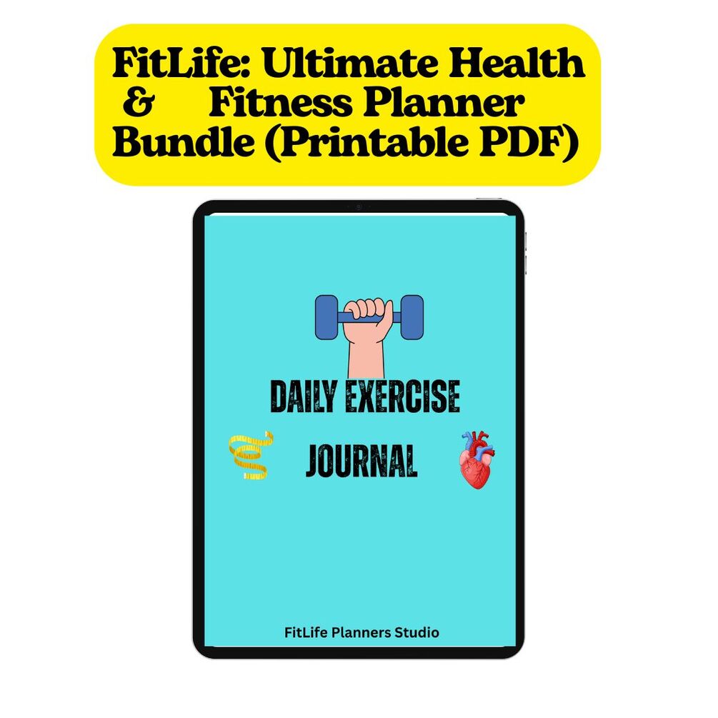 Daily Exercise Journal - Printable PDF