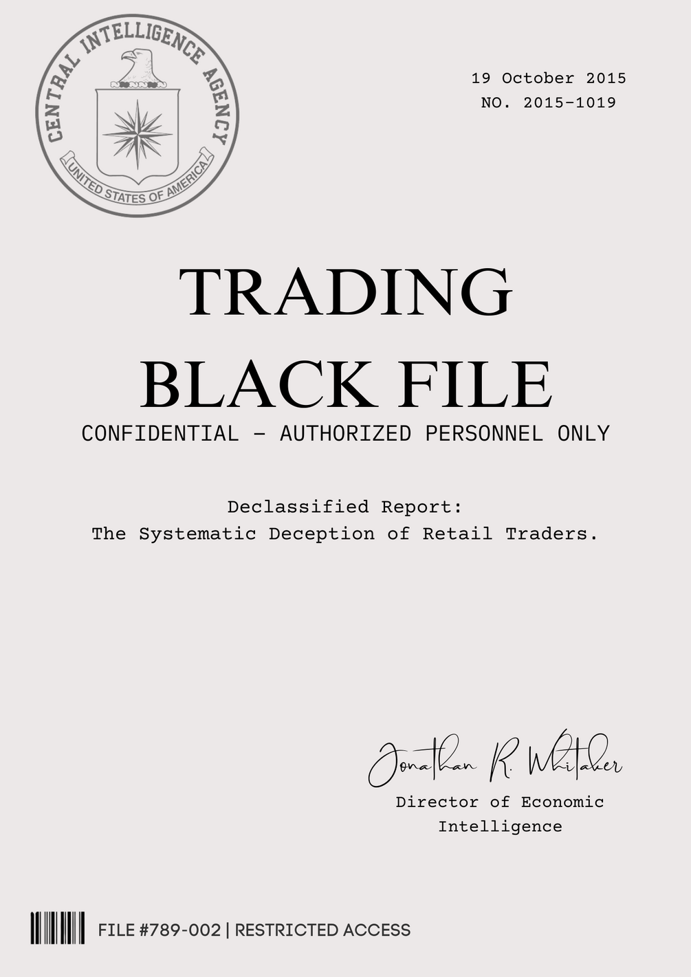 Trading Black File - PART 1