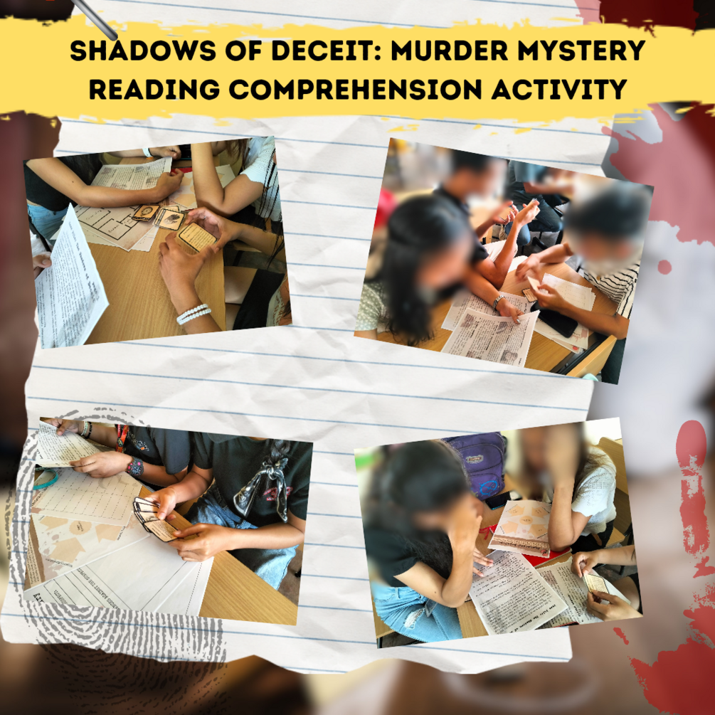 Shadows of Deceit: Murder Mystery Comprehension Activity