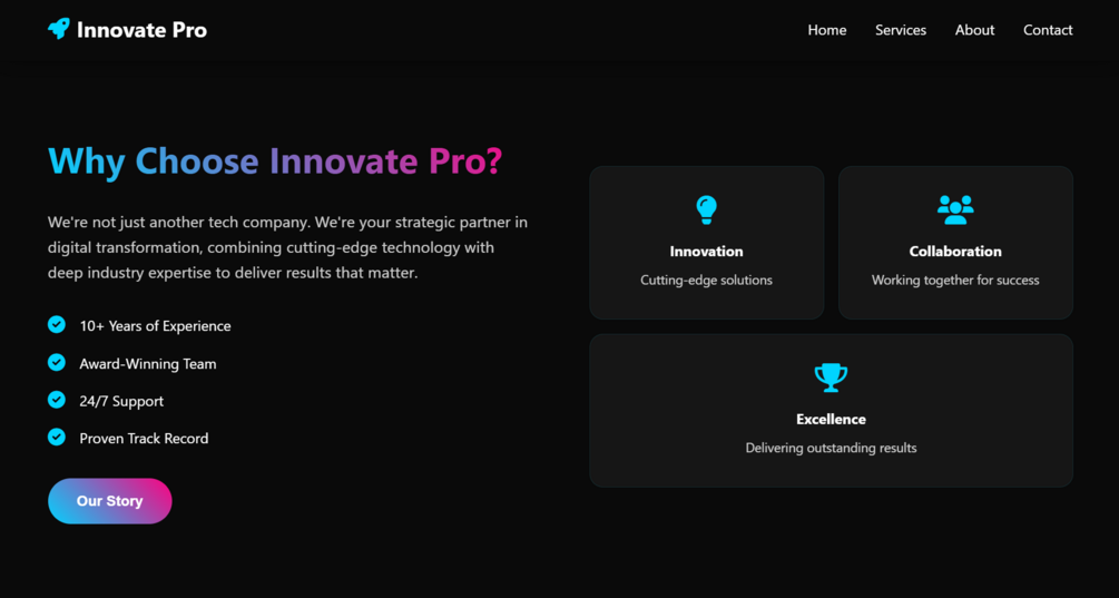 Landing Page Template — Modern, Responsive HTML/CSS/JS
