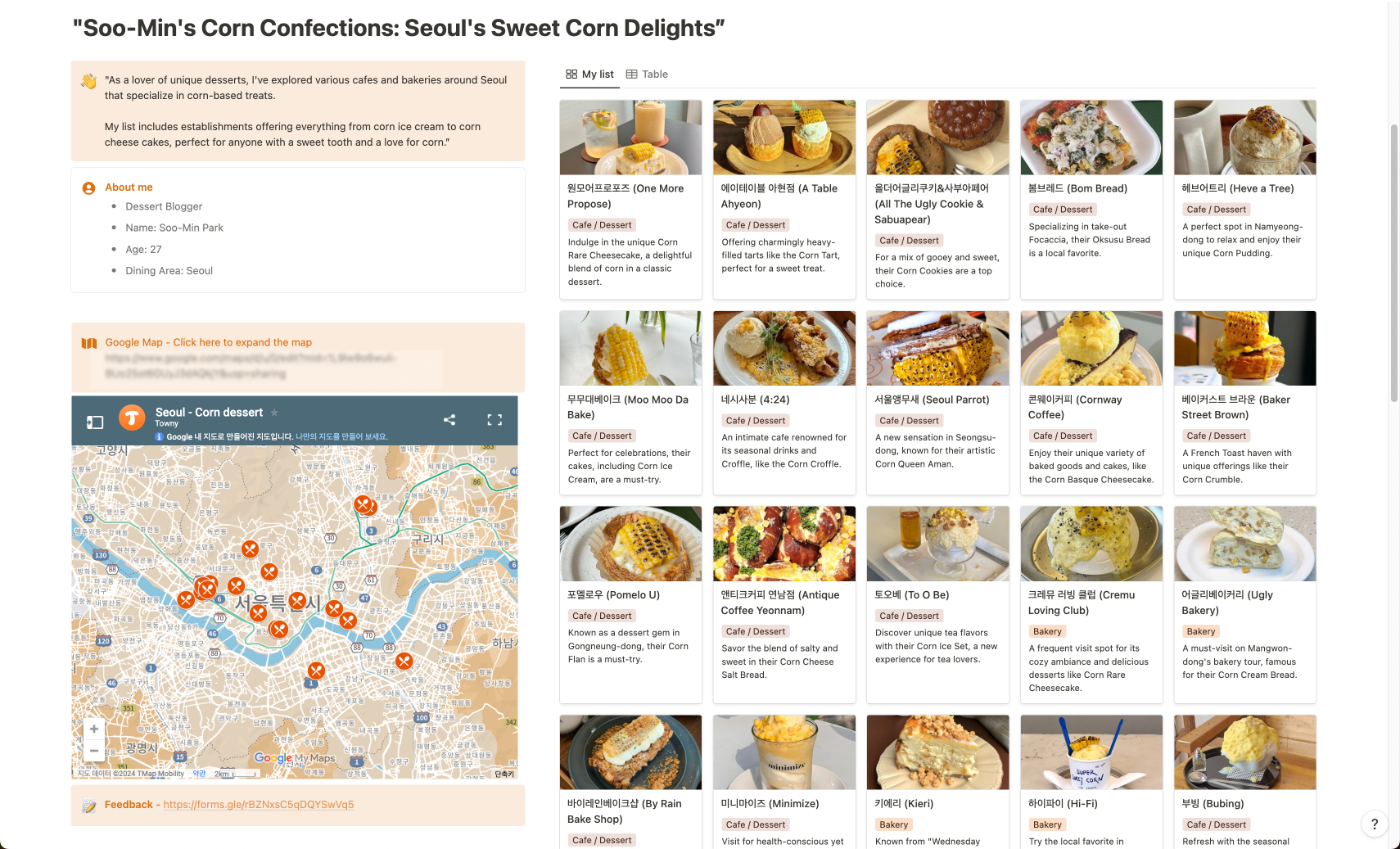 FREE: "Soo-Min's Corn Confections: Seoul's Sweet Corn Delights"